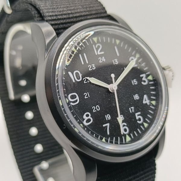 [NEW] Daiso Military Watch Black Hattori Seiko Movement JAPAN ...