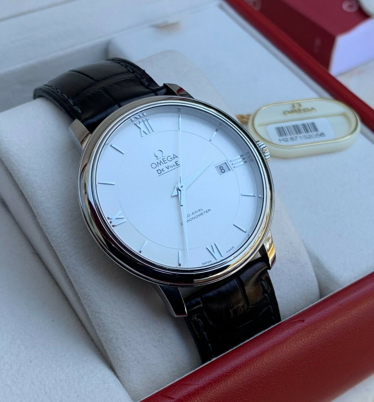 OMEGA Prestige Co-Axial Chronometer Silver Men's Watch - 424.13.40.20 ...