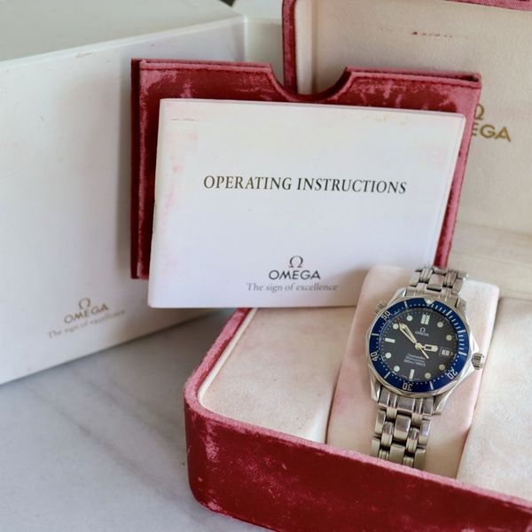 Omega Seamaster Blue Men's Watch 300m Diver Bond Professional ORIGINAL ...