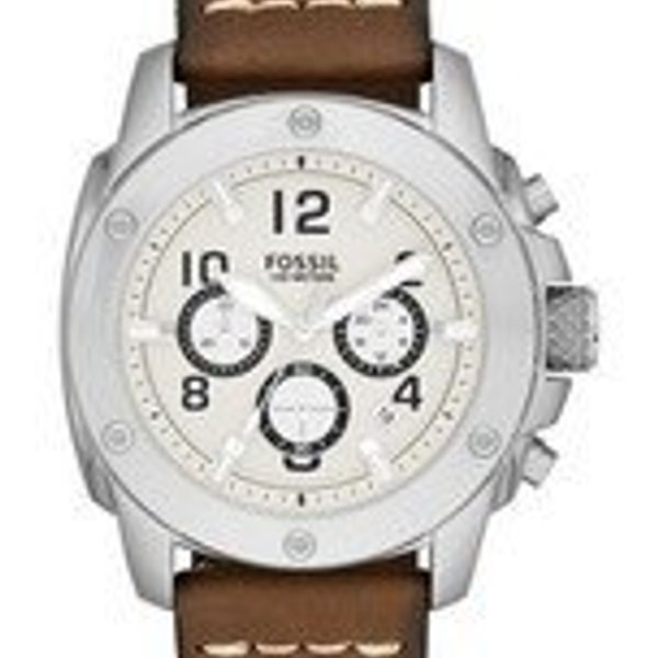 FS: Fossil Modern Machine Chronograph Brown Leather FS4929 Men's Watch ...