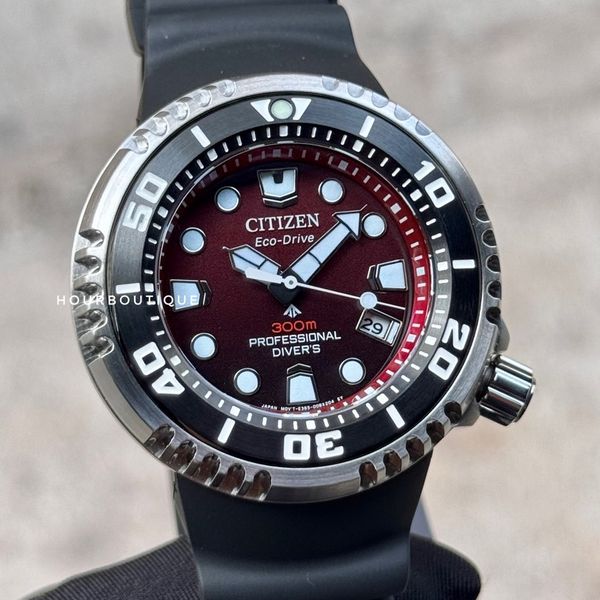 Brand New Citizen ProMaster Red Dial Eco-Drive Divers Watch BN1024-01Z ...