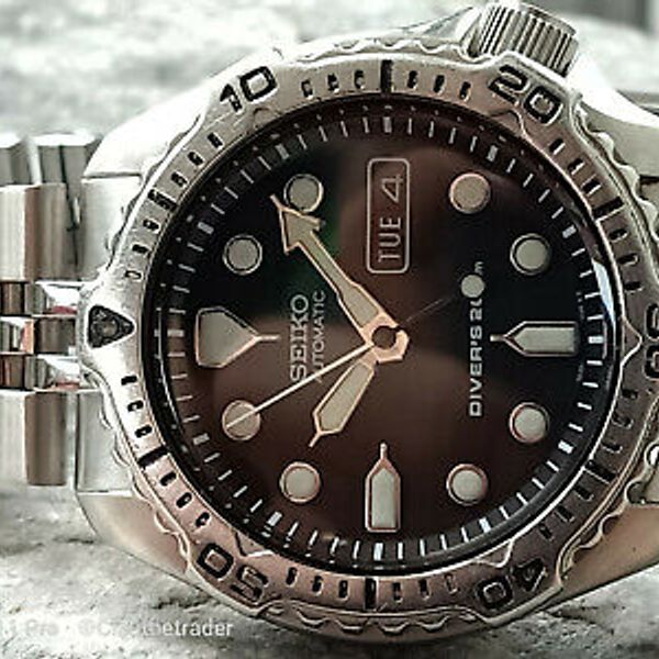 RARE SEIKO 200M DIVER 7S26-7020 SKX171 AUTOMATIC MEN'S WATCH 1N0232 ...
