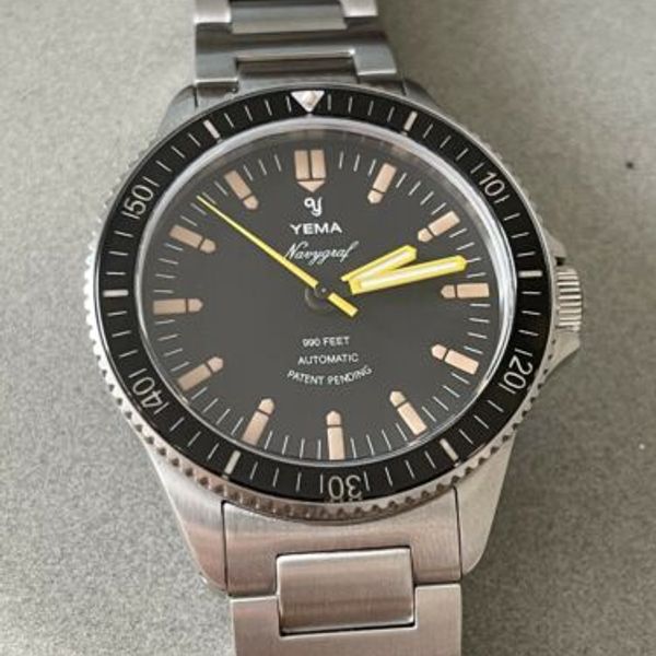 Yema Navygraf Heritage Divers Watch 39mm - Mint Condition | WatchCharts ...