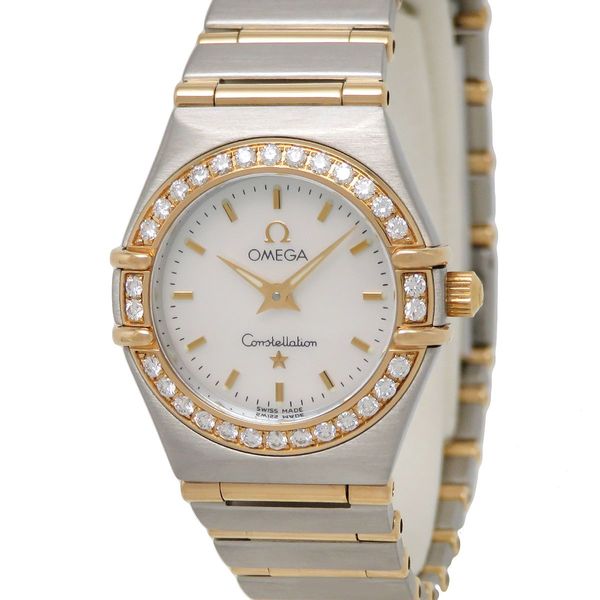Omega Constellation Diamond Bezel Ladies 1267.70.00 Quartz Box Bezel ...