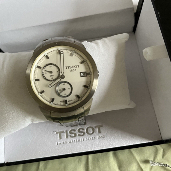 Tissot Titanium GMT Dual time zone Wrist Watch 43mm | WatchCharts ...