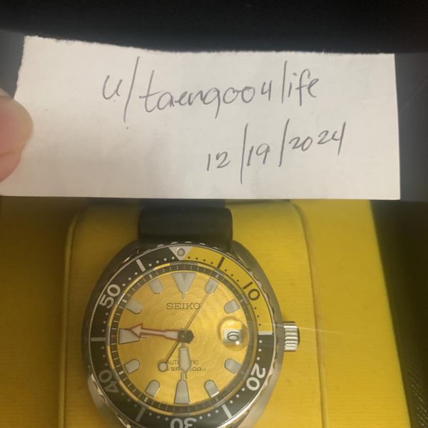 [WTS] Seiko Zimbe Yellow Mini Turtle SRPD19 - $799 | WatchCharts ...