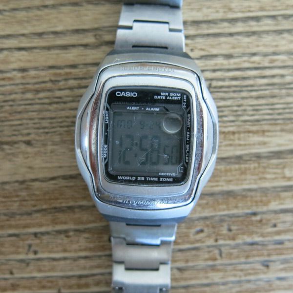 CASIO Wave Ceptor WR 50M WV-55H World 25 Time Zone LCD Quartz | WatchCharts