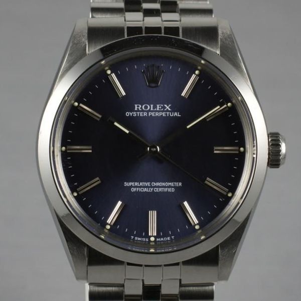 FS: 1988 Rolex Oyster Perpetual Blue Dial Ref: 1002 with RSC Papers ...