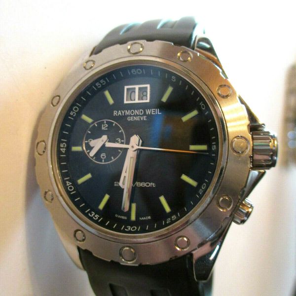 RAYMOND WEIL SAPPHIRE CRYSTAL WR 20 ATM Steel 8200 V587087 QUARTZ WATCH ...