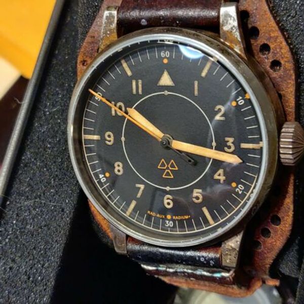 Laco 1925 Mens Limited Edition Auxiliary Observer RAD-AUX Hand Aged ...