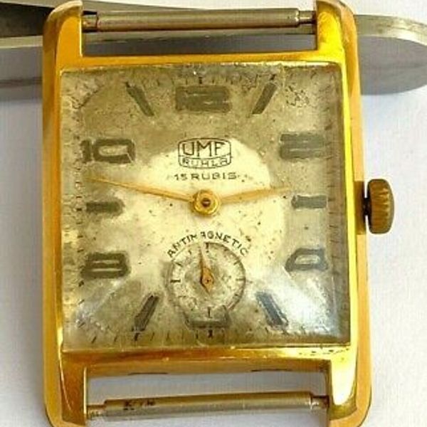 Vintage Rare UMF Ruhla 15 Rubis Antimagnetic Men`s Wristwatch Germany ...