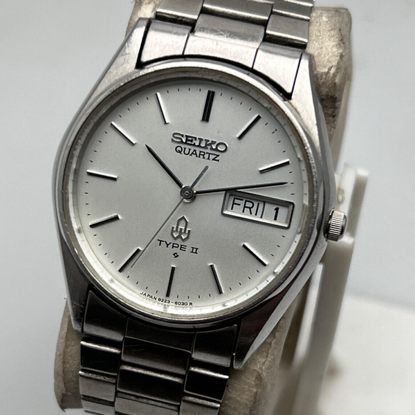 Vintage Seiko Quartz Type II 8223-6030 Day/Date Japan Made Men's Wrist ...