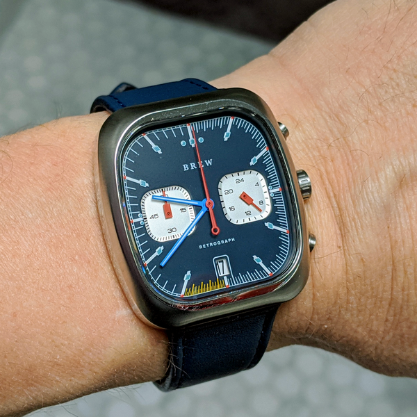 FS: Brew Watch Co "Retrograph" in Ltd Ed. Technicolor blue (full kit ...