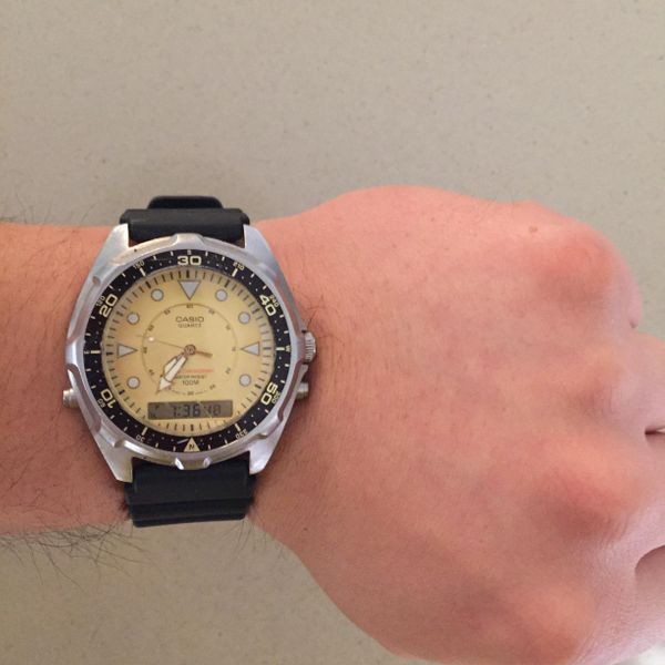 [WTS] Vintage Casio “Arnie” AMW320, Champagne Dial, Made in Japan ...