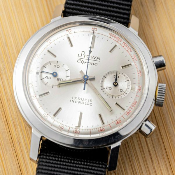STOWA - CHRONO - TOP TIME - VALJOUX 7730 - VINTAGE CHRONOGRAPH - STEEL ...