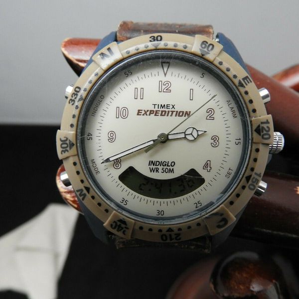 Vintage Men’s Indiglo Timex Expedition Analog Digital Watch G8 ...