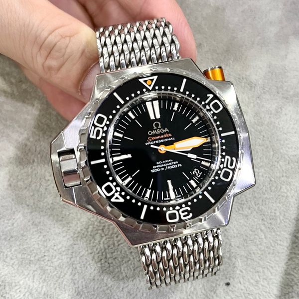 Omega Seamaster Ploprof 1200m Mesh Black Dial | WatchCharts Marketplace