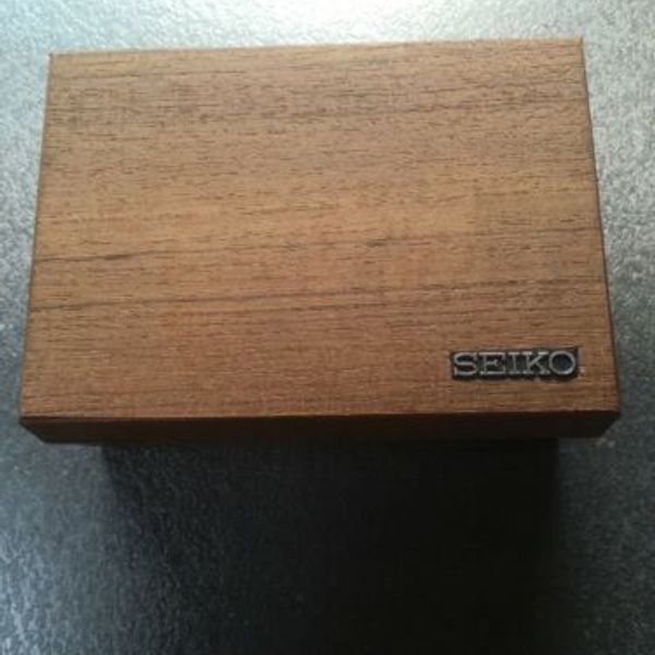 Seiko Quartz Original Wooden Watch Box Excellent Condition (box Only) K ...