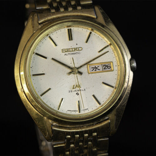VINTAGE 1974 SEIKO LORD MATIC 25 Jewels 5606-7190 Automatic Gold Mens Watch | WatchCharts ...
