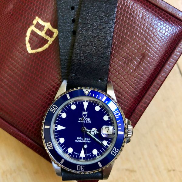TUDOR 75190 Prince Date Submariner Stainless Auto 36 mm. Blue ...