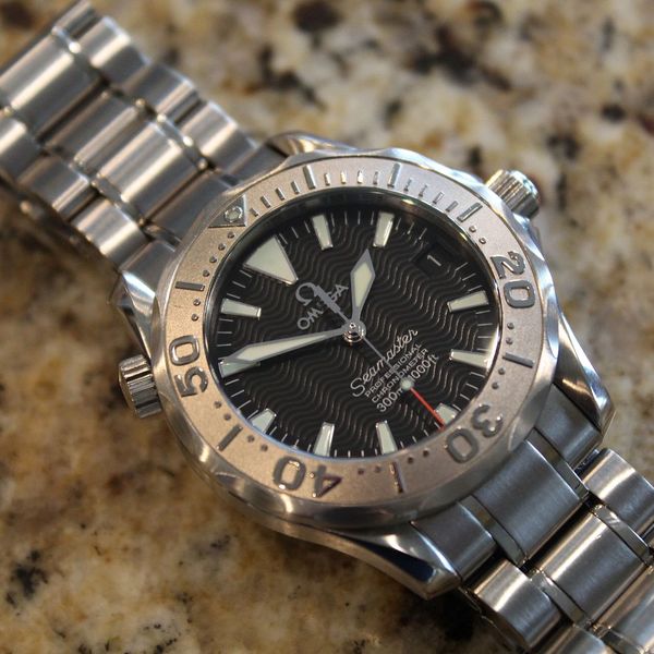 Omega Seamaster Pro SMP 2236.50 Black Wave Dial 36mm Mid Size Auto Men ...