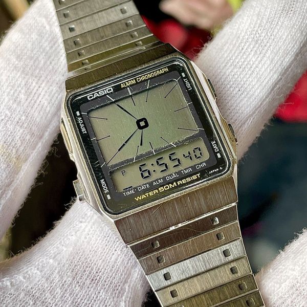 Rare Casio Analog Digital Module 187 Men's Watch AE-90W | WatchCharts ...