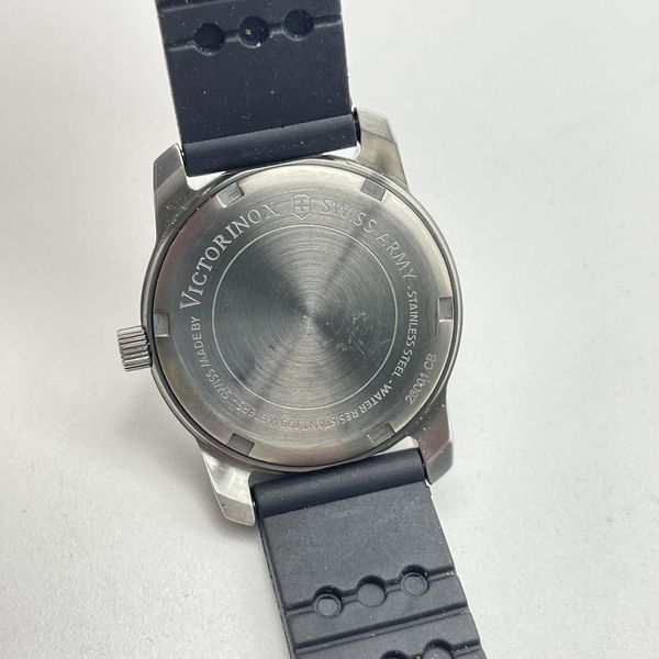 Victorinox Swiss Army Delta Watch Mens Stainless Date Quartz Rubber ...