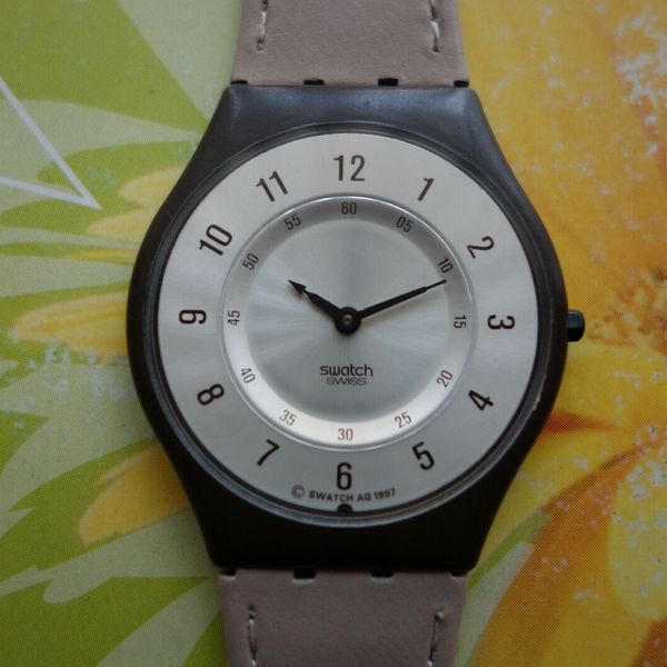 Vintage Swatch Skin DESERTIC SFC100 1997 Ultra thin Swiss Unisex Watch ...