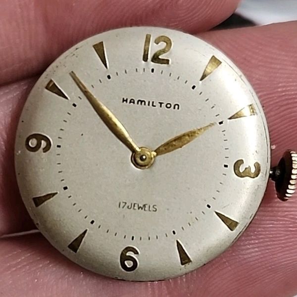 Cool Hamilton 986A Men's Watch In A 10k Rolled Gold Plate Case Keeping ...