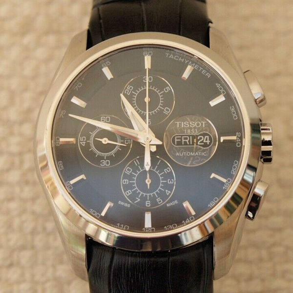 Tissot Couturier Automatic Valjoux 7750 Chronograph T035614, 43 mm. Box, GWO | WatchCharts