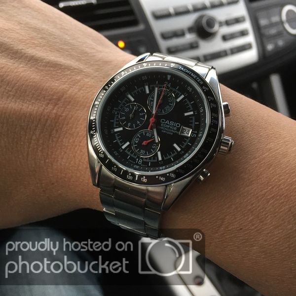 FS: Casio Edifice Chrono "Speedy Homage" EF503D-1AV on SEL bracelet ...