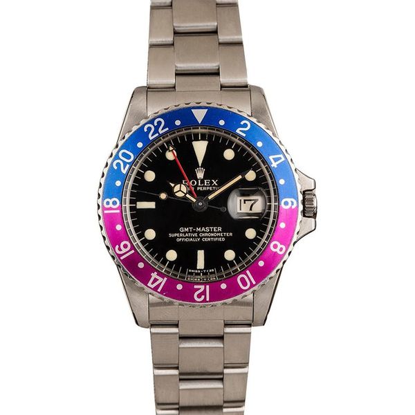 FS: 1967 Rolex GMT Master Ref.1675 w/ Glossy Gilt Dial and Fuchsia ...