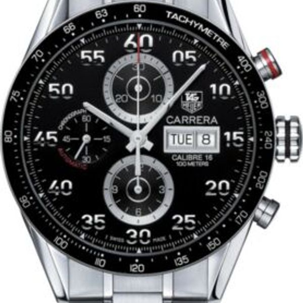 TAG HEUER Carrera CV2A10.BA0796 Day Date Chronograph Automatic Men's ...