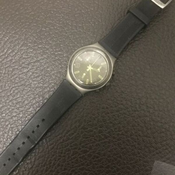 Swatch Irony Aluminum Black Swiss Wrist Watch SR936SW 4 Jewel | WatchCharts
