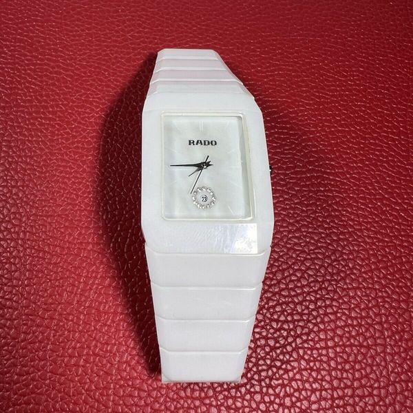Vintage Designer RADO Jubile Swiss White High-Tech Ceramic Watch ...