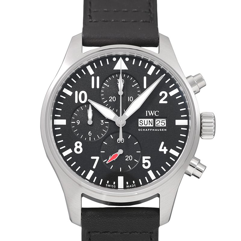 IWC Pilot's Watch Chronograph Stainless Steel (378001) Market Price ...