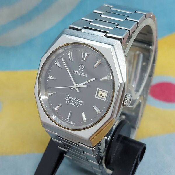 1979 QUARTZ OMEGA CONSTELLATION CHRONOMETER CALENDAR CAL. 1343 REF. 198 ...