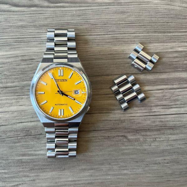 Citizen Tsuyosa Automatic Hacking Orange Dial Men's Watch NJ0151-88Z ...