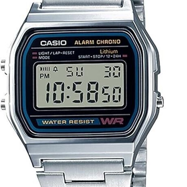 CASIO WATCH VINTAGE RETRO 80's A158WA-1 A158 A158W A158WA WARANTY ...