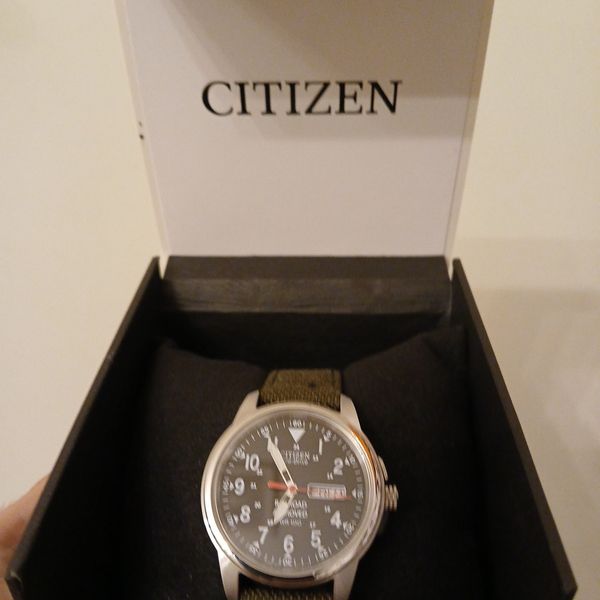 Citizen Eco Drive Field Watch Railroad Approved | WatchCharts Marketplace