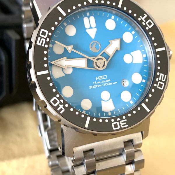 H2O / Helberg Kalmar II 3000 Blue Dial #30 (SOLD OUT) SWISS ETA 2824 ...