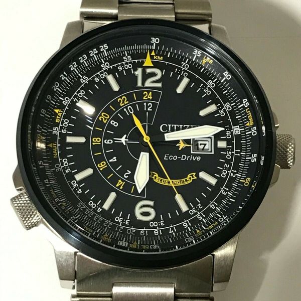 Citizen Blue Angels Promaster Nighthawk Eco-Drive Blue Dial Men's Watch ...
