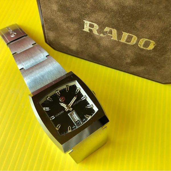 Rado Diastar Square TV retro case. | WatchCharts Marketplace