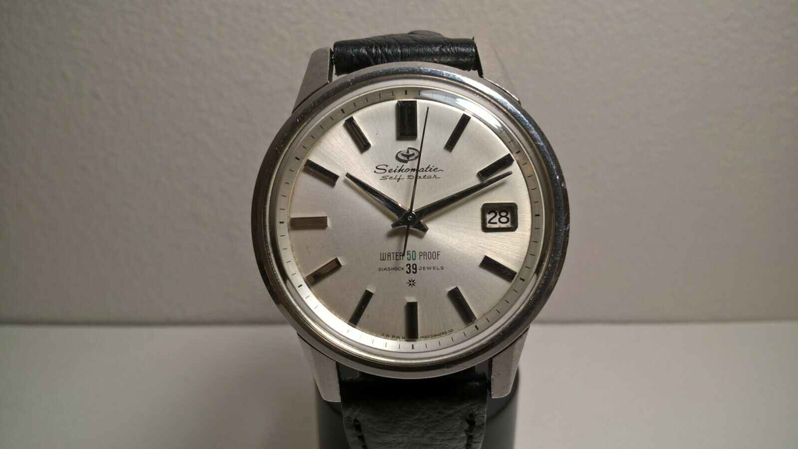 Seikomatic (Proto Grand Seiko) 39J Self-Dater Cal. 395 J13060; Display ...