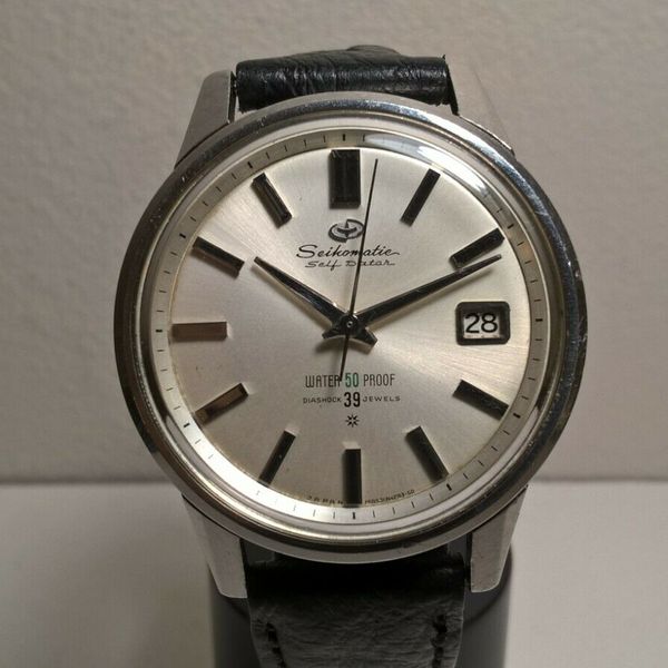 Seikomatic (Proto Grand Seiko) 39J Self-Dater Cal. 395 J13060; Display ...