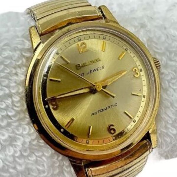 1969 Bulova 30 Jewels Automatic Watch 10COAC Gold Tone Works/Runs ...