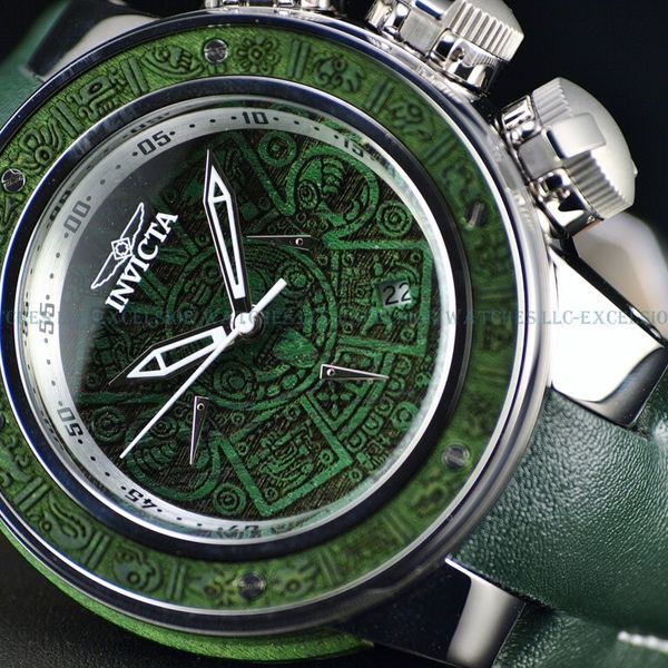 New Invicta 52mm Subaqua Sea Dragon AZTEC CULTURAL Torpedo Chronograph ...