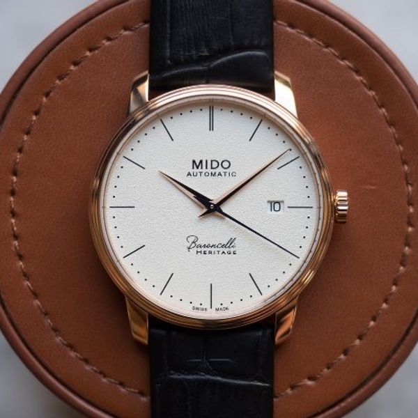 Mido Baroncelli III w Rose Gold Case | WatchCharts Marketplace