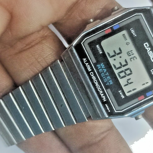 Used Casio A156W Mod-590 Alarm Chronograph Men's digital wrist watch ...