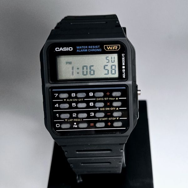 Casio Classic Calculator Wrist Watch CA53-1 CA-53W CA53W BLACK RESIN ...